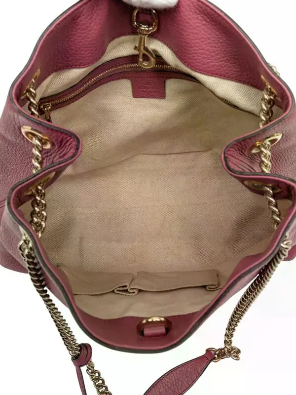 Gucci Soho Chain Tote Bag - Pink