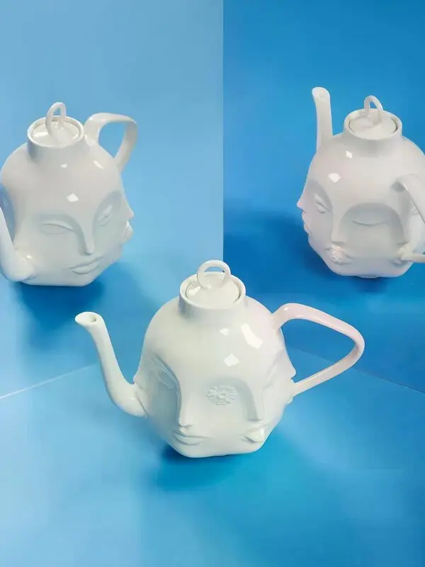 Jonathan Adler Face-motif Teapot