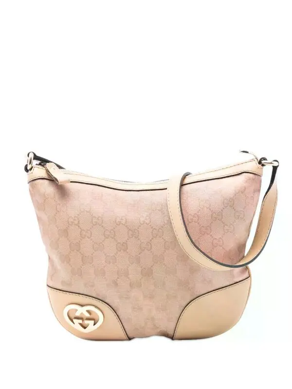 Gucci Gg Canvas Lovely Crossbody Bag - Pink
