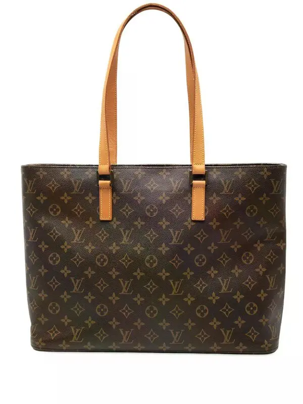 LOUIS VUITTON 2003 Monogram Luco Tote Bag - Brown