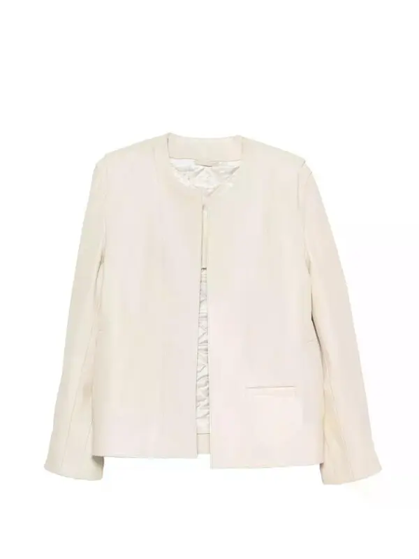 TOTEME Minimal Biker Jacket - Neutrals