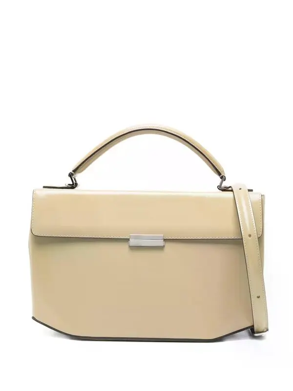 TOTEME Medium Brushed-leather Tote Bag - Neutrals