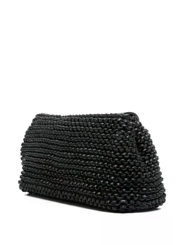 TOTEME Mini T-lock Woven Leather Clutch Bag
