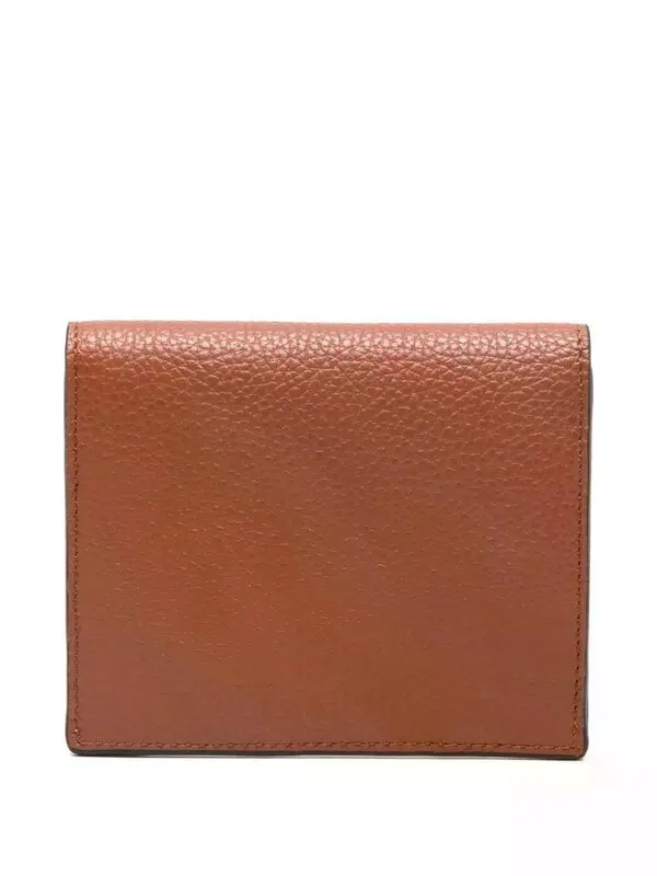 TOTEME T-lock Grained Cardholder - Brown