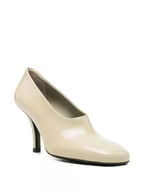 TOTEME Contour Naplack Pumps - Neutrals