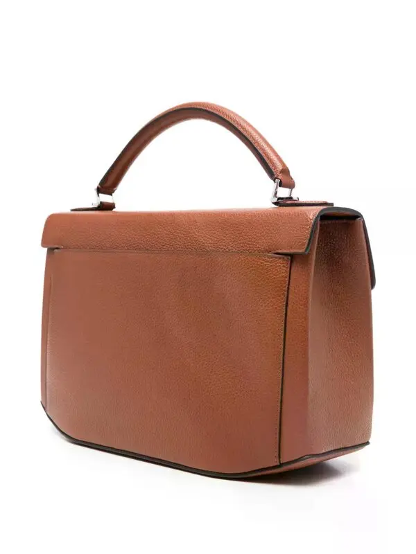TOTEME Clip Grained-leather Top Handle Bag