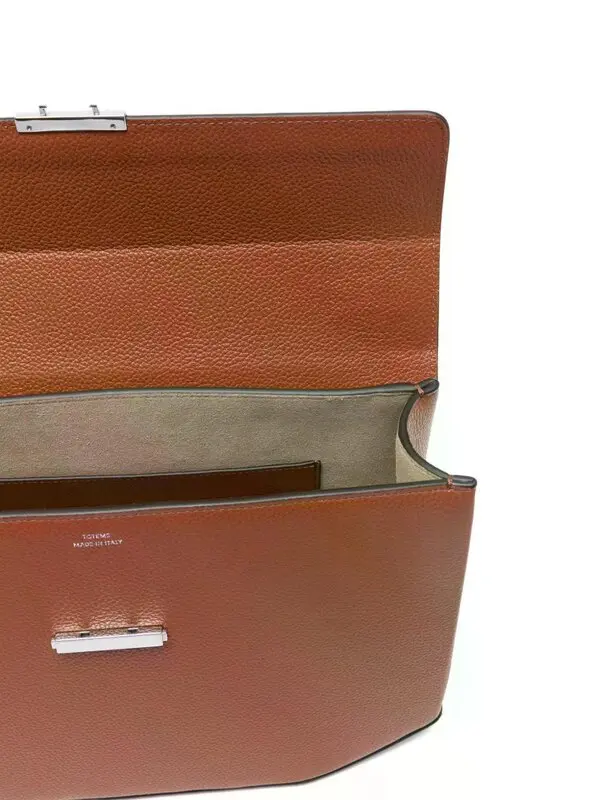 TOTEME Clip Grained-leather Top Handle Bag