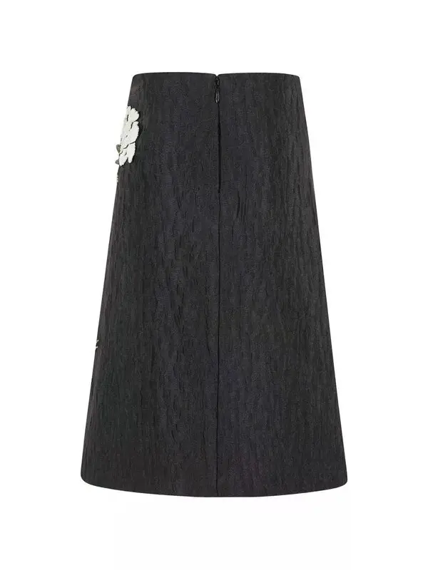 Simkhai Floral Embellished Midi Skirt