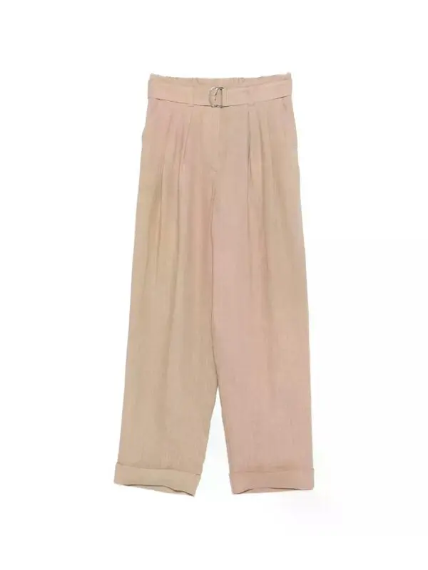 PANICALE Belted Pleated Trousers