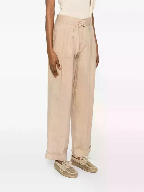 PANICALE Belted Pleated Trousers