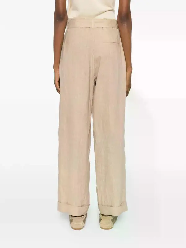 PANICALE Belted Pleated Trousers