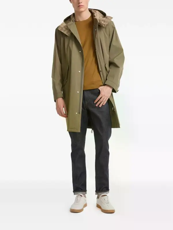 YVES SALOMON Hooded Check Parka