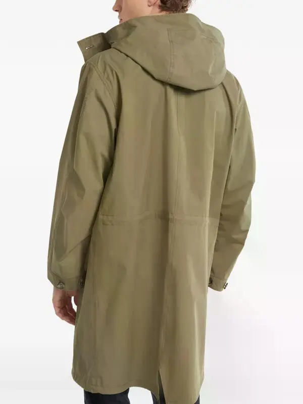 YVES SALOMON Hooded Check Parka