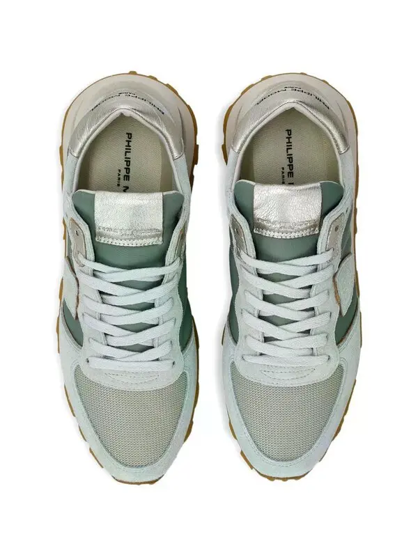 Philippe Model Tropez Haute Panelled Sneakers - Green