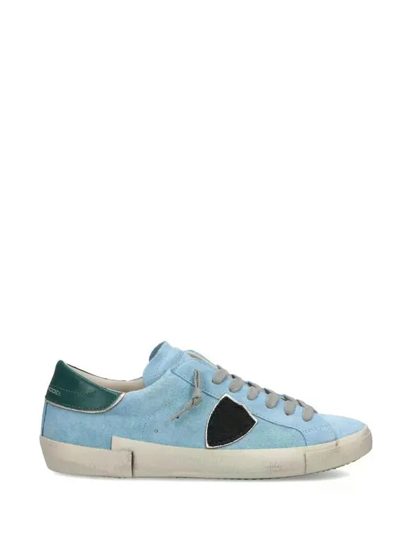 Philippe Model Prsx Low Triangle Patch Sneakers - Blue