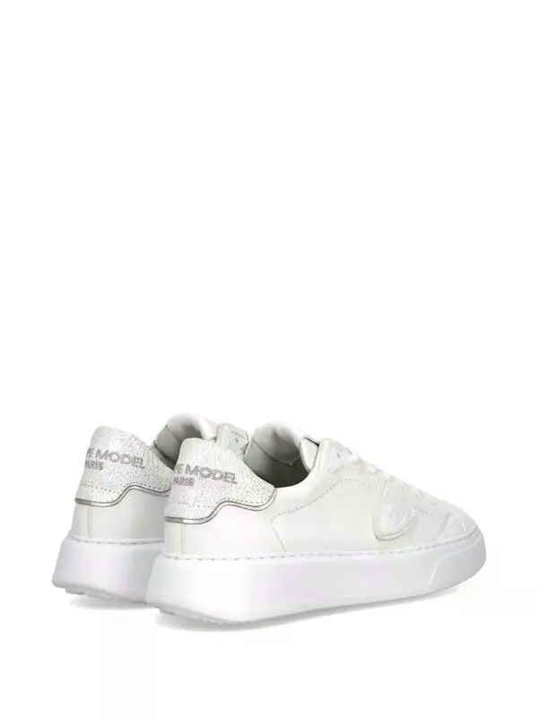 Philippe Model Temple Low Leather Sneakers - White
