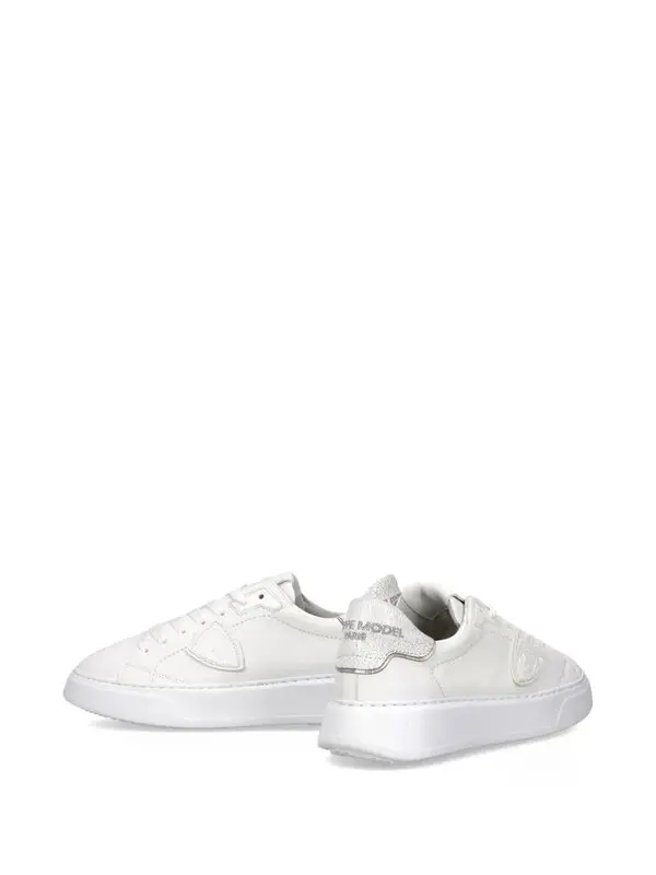 Philippe Model Temple Low Leather Sneakers - White