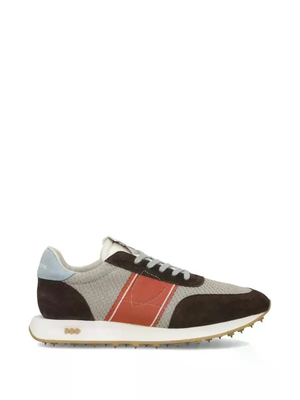 Philippe Model Tour Low Stripe Panelled Sneakers - Brown