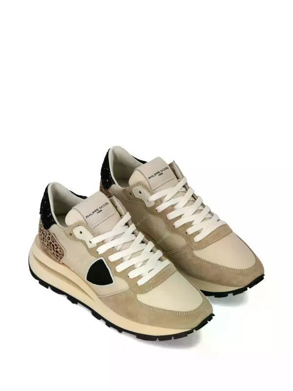 Philippe Model Tropez Haute Animal-print Sneakers - Neutrals