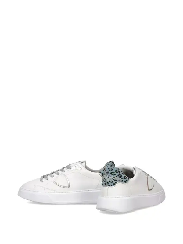 Philippe Model Temple Low Leopard Panel Sneakers