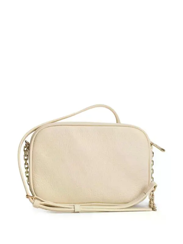 Patrizia Pepe Logo-plaque Crossbody Bag - Neutrals
