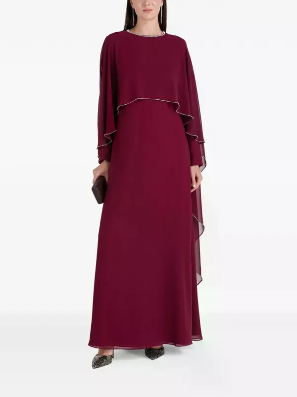 COPURS Samira Cape Embellished Maxi Dress