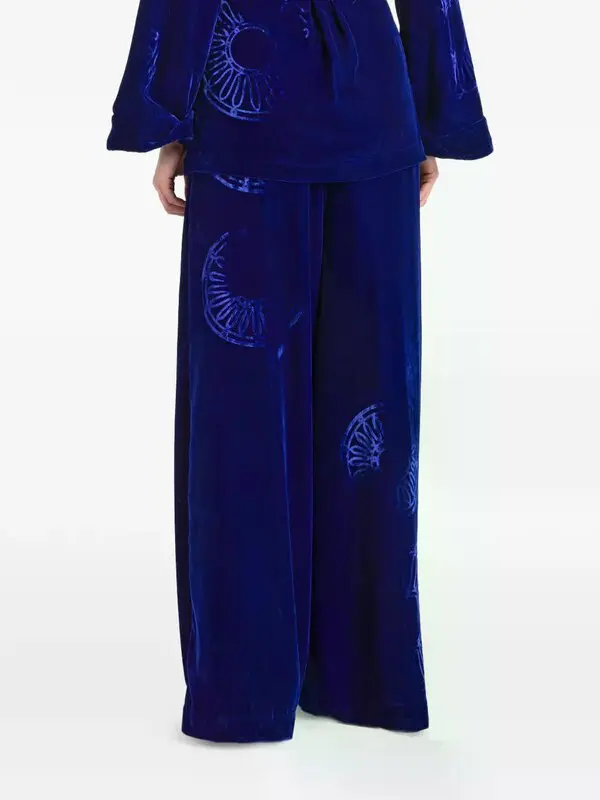 Themis Z Kyma Embossed Trousers - Blue