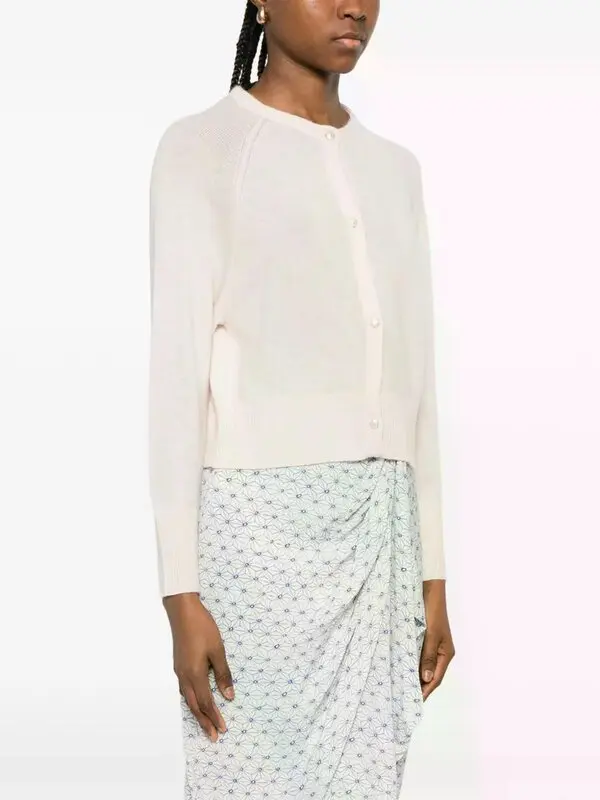 FORTE_FORTE Buttoned Cardigan - Pink