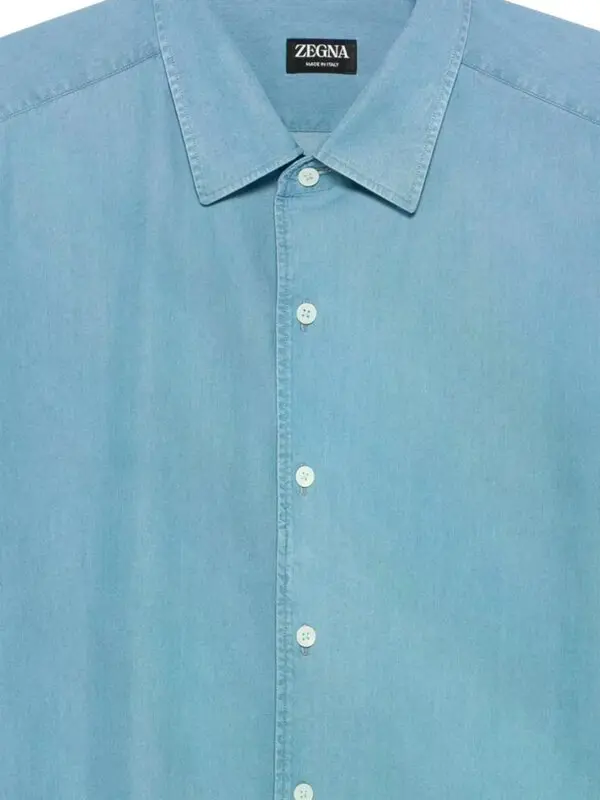 Zegna Buttoned Shirt - Blue