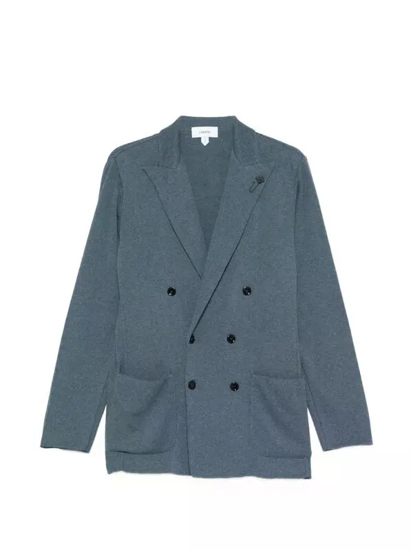 LARDINI Double-breasted Pocket Blazer