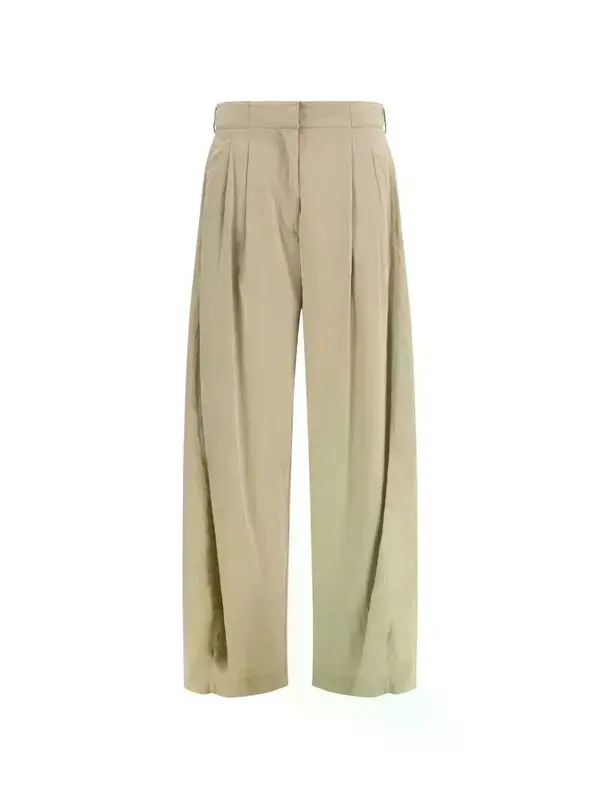 THE ROW Iven Pleated Trousers - Neutrals