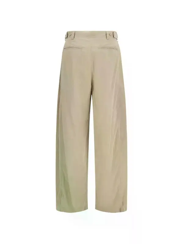 THE ROW Iven Pleated Trousers - Neutrals