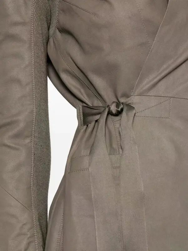 Rick Owens Tie-fastening V-neck Jacket - Green