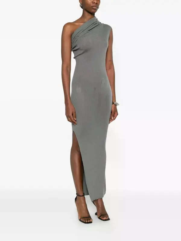 Rick Owens One-shoulder Split Midi Dress