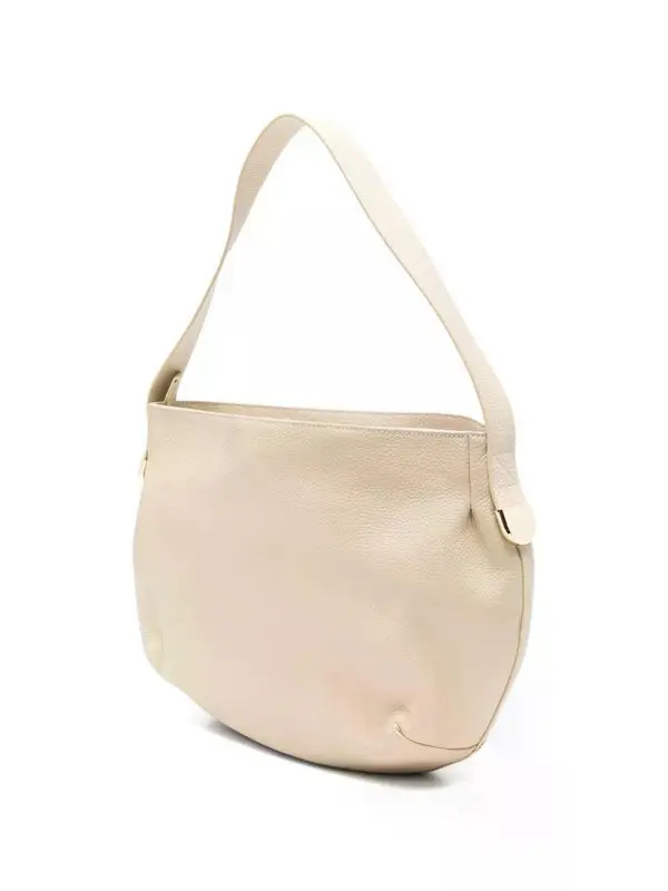 BRACCIALINI Ariel Pebbled-leather Shoulder Bag - Neutrals