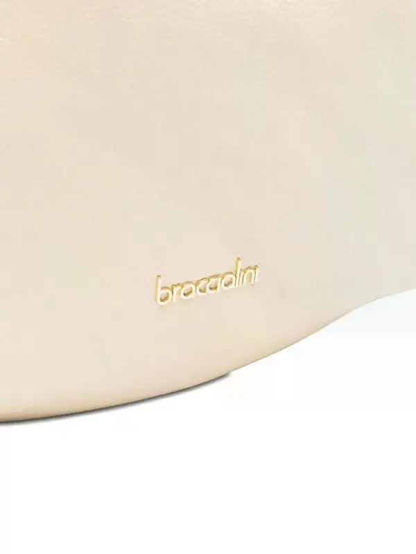 BRACCIALINI Ariel Pebbled-leather Shoulder Bag - Neutrals