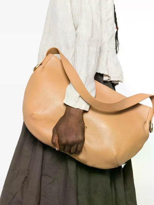BRACCIALINI Ariel Leather Shoulder Bag - Neutrals