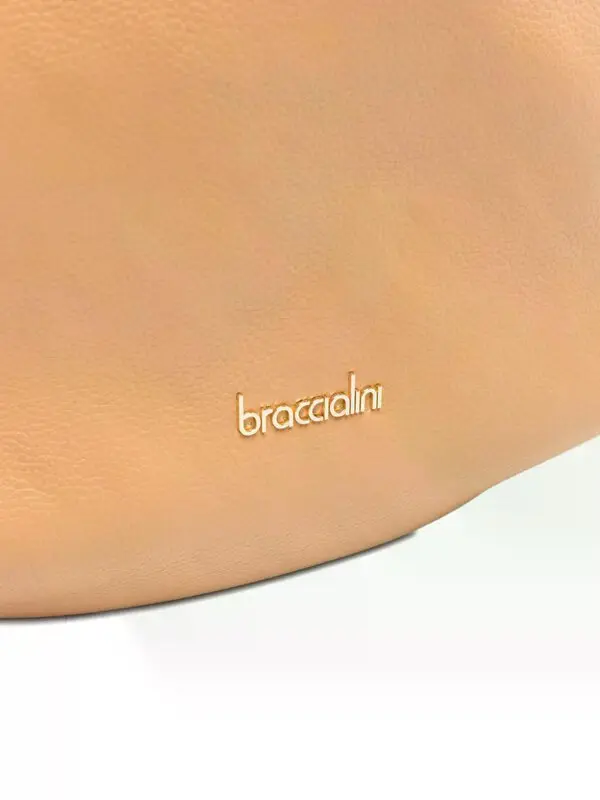 BRACCIALINI Ariel Leather Shoulder Bag - Neutrals