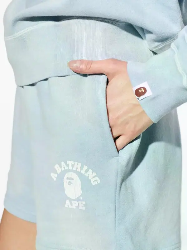 A BATHING APE Logo Detail Shorts - Blue