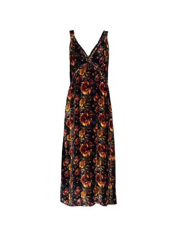 R13 Floral-print Midi Dress