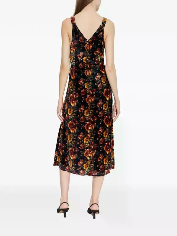 R13 Floral-print Midi Dress