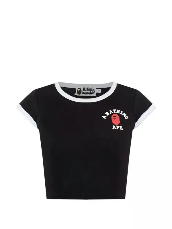 A BATHING APE Graphic Ringer T-shirt - Black