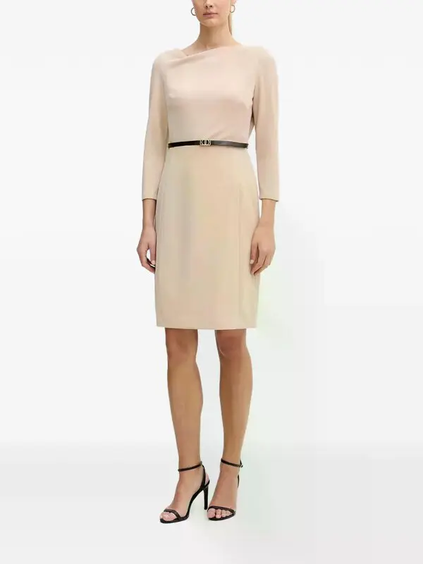 Dkny Belted Midi Dress