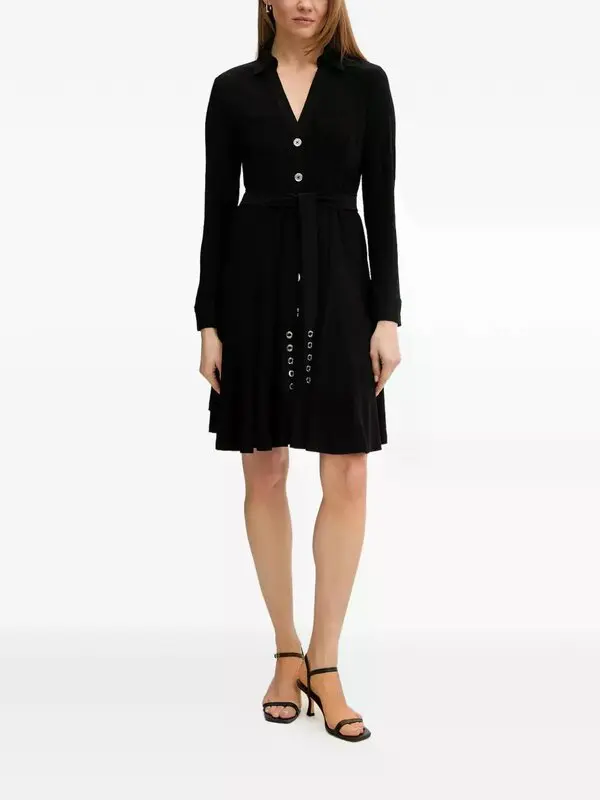 Dkny Buttoned Belted Mini Dress