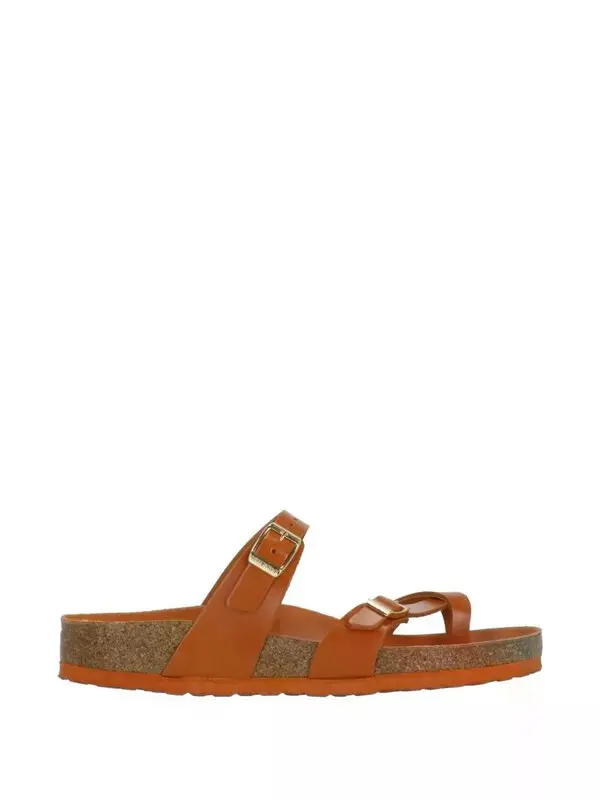 BIRKENSTOCK Mayari Leather Sandals - Orange