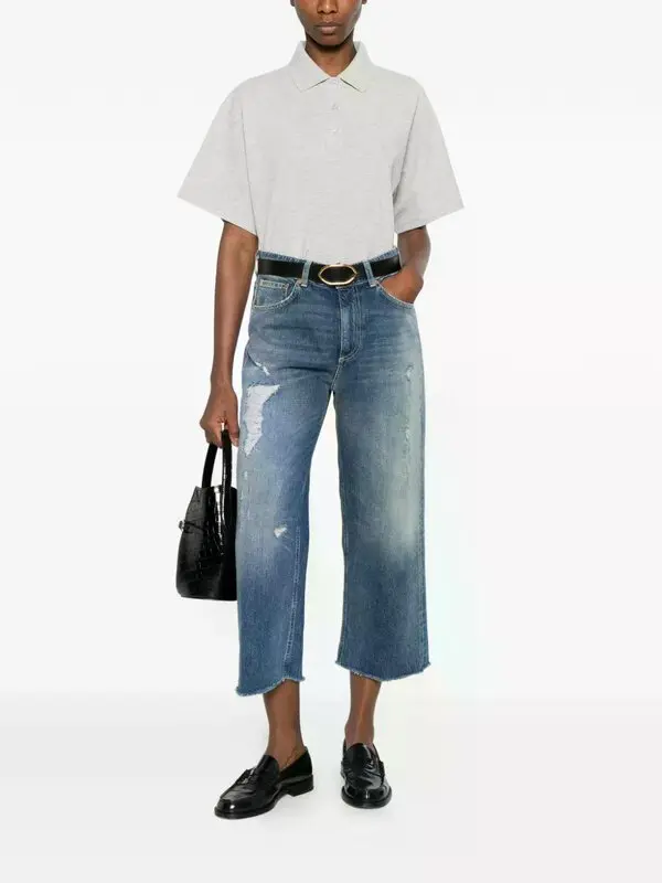 DONDUP Ripped Frayed Denim Jeans