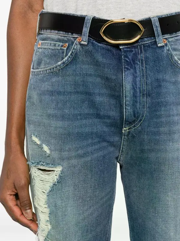 DONDUP Ripped Frayed Denim Jeans