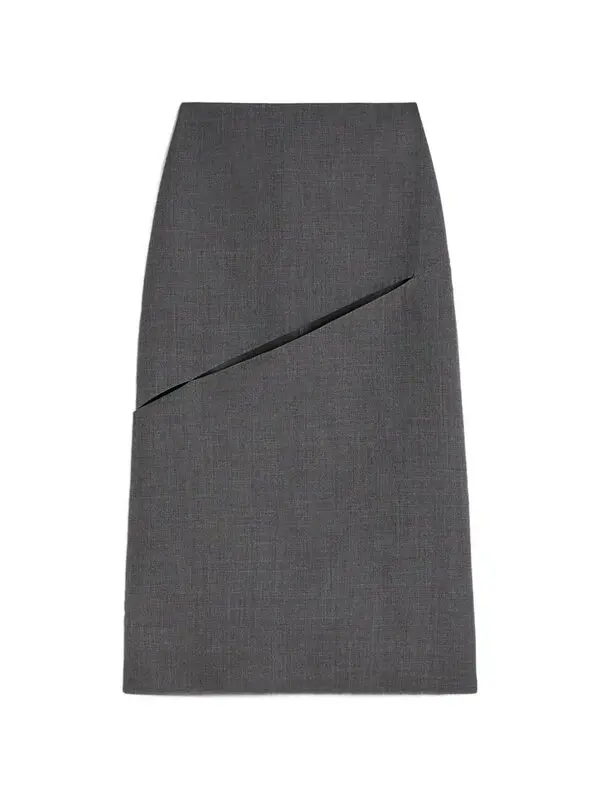 JIL SANDER Twill Pencil Skirt