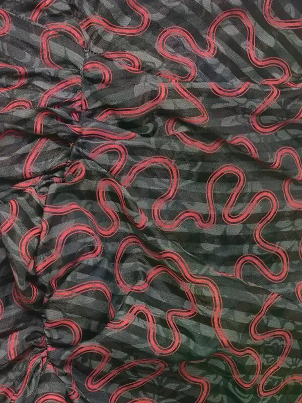 VIVIENNE WESTWOOD Draped Print-detail Midi Dress - Red