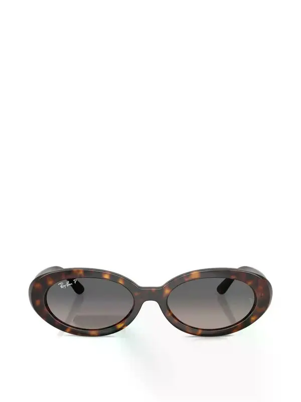 Ray-ban Oval Frame Sunglasses - Brown